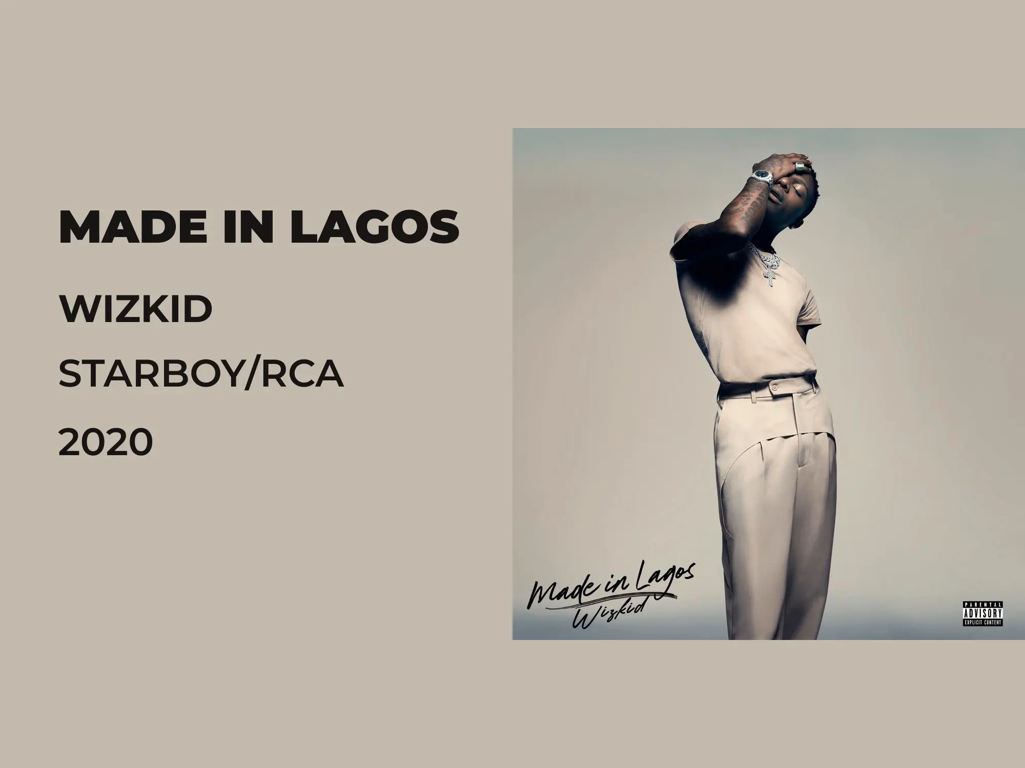Wizkid's "Made In Lagos" Becomes First African Album to Hit 100K Units ...